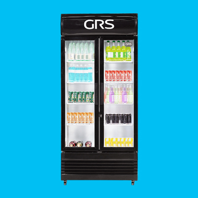 Vitrinas refrigeradoras verticales con congelador marca GRS – grsenlinea